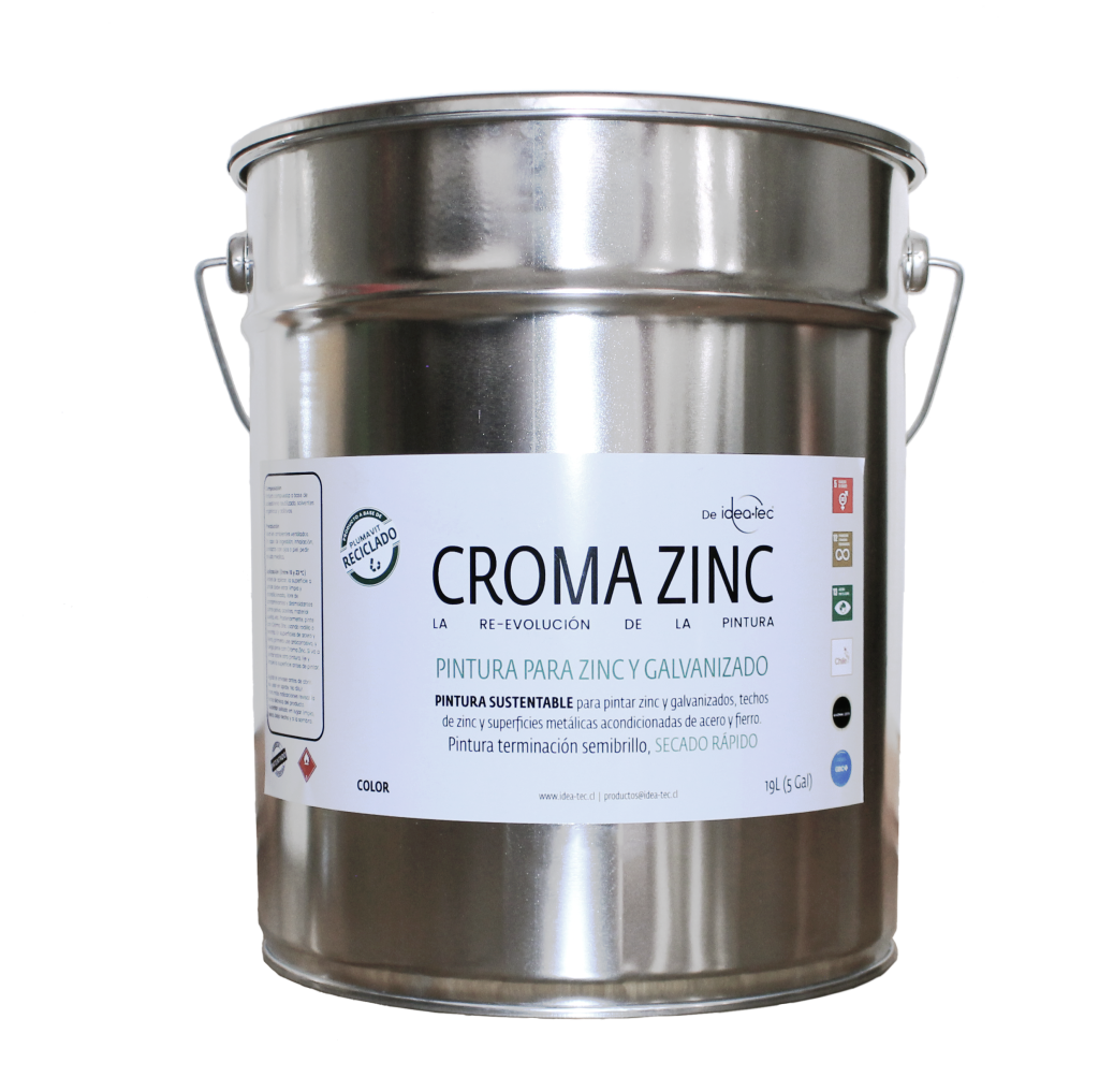 Pintura para Zinc y galvanizado | Pintura Croma Zinc | Idea-Tec - Idea-Tec